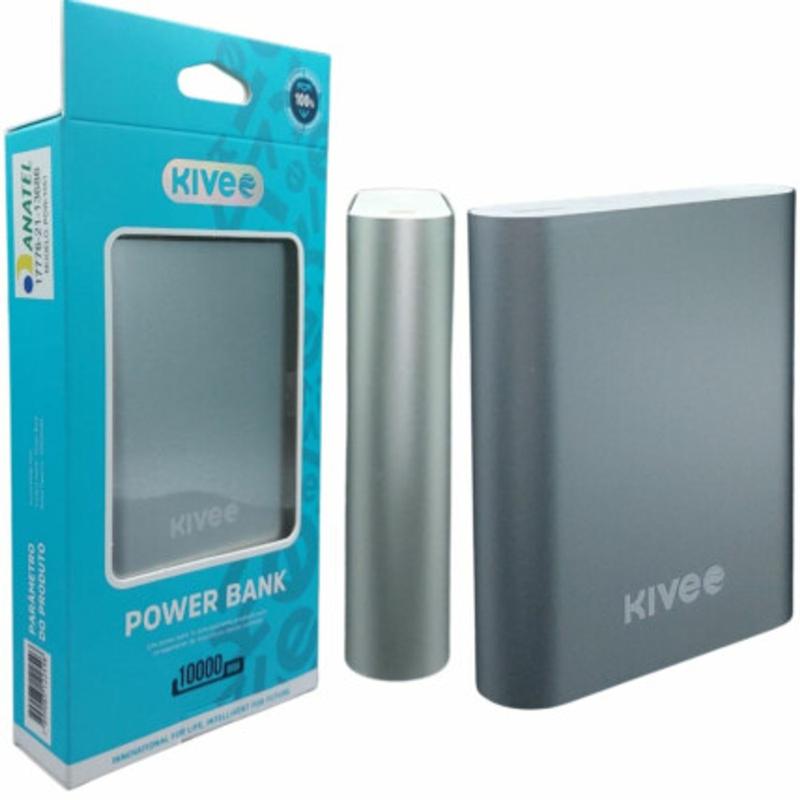 Power Bank Kivee POW-1051 10000mAh - Carregador Portátil - Magazine Luiza