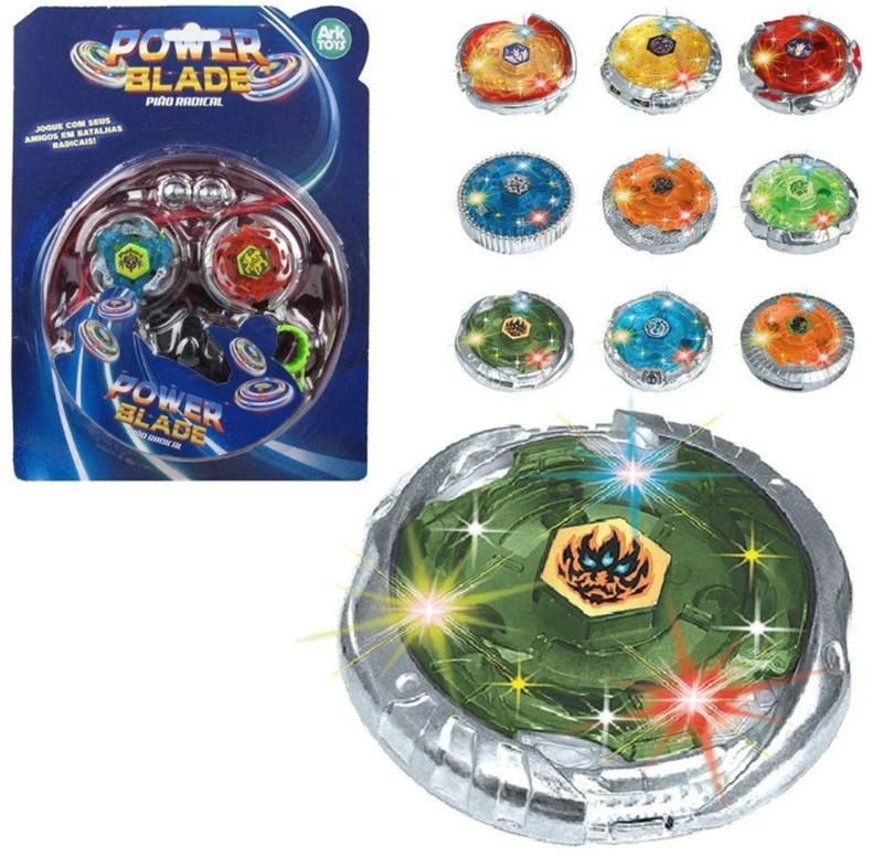 Power Blade 2 Beyblade Com Ponta Metal Com Lançador + Arena - Ark Toys ...