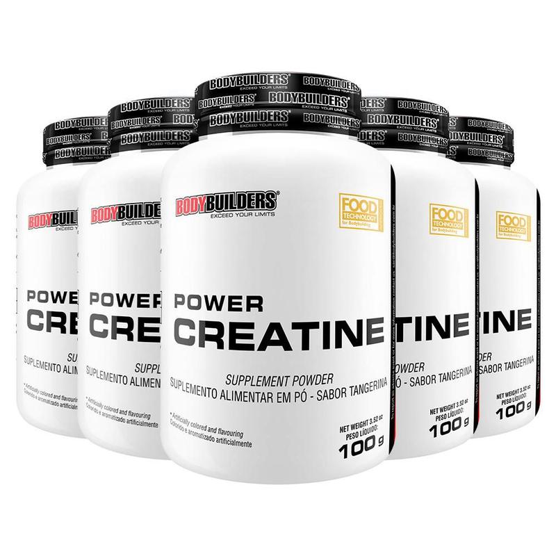 Power Creatine 100g - KIT com 5 unidades- Aumento de Força Muscular e ...
