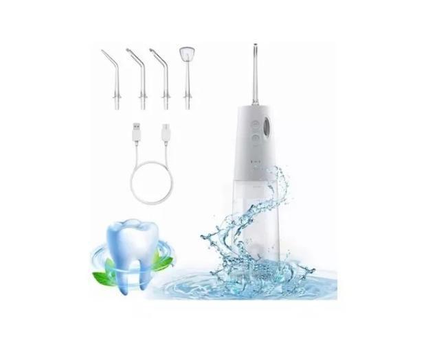 Power Floss Irrigador Oral Limpeza Profunda Dente Mais Limpo 5 bicos ...