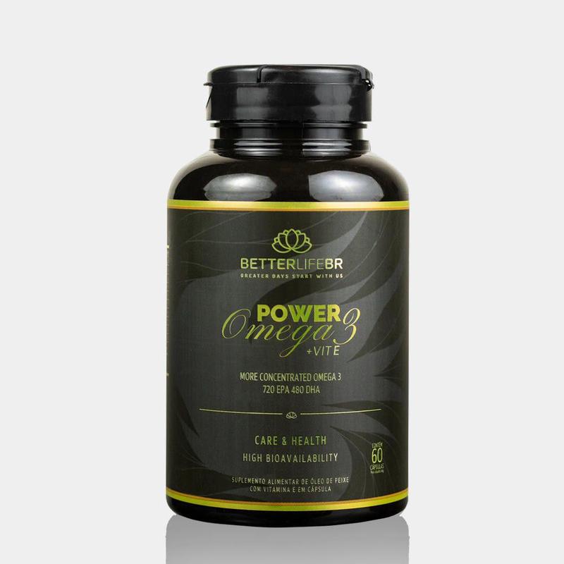 Power Omega 3 + Vitamina E 60 Cápsulas Better life - Ômega 3 / Óleo de ...