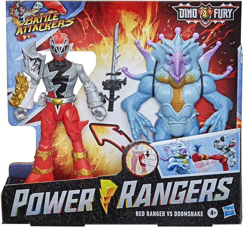 Power Rangers Battle Attackers Red Ranger vs Doomsnake F1261 - Hasbro ...