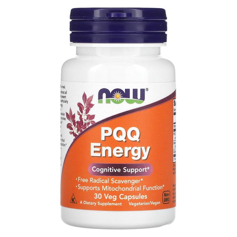 Pqq 20 Mg Energy Com Q10 B12 30 Caps Now Foods - Vitaminas A-Z - Magazine Luiza