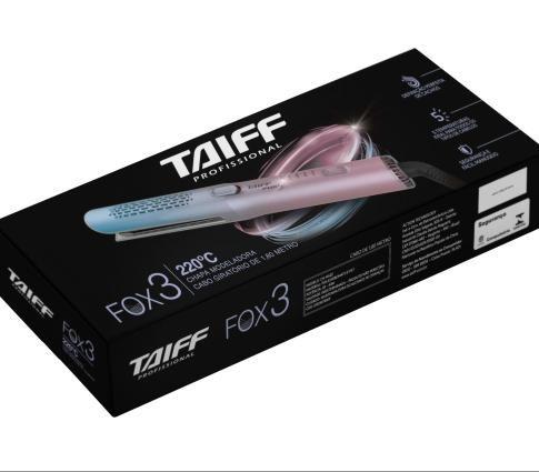 Prancha Chapa Alisadora e Modeladora Fox 3 Bivolt - Taiff - Chapinha ...
