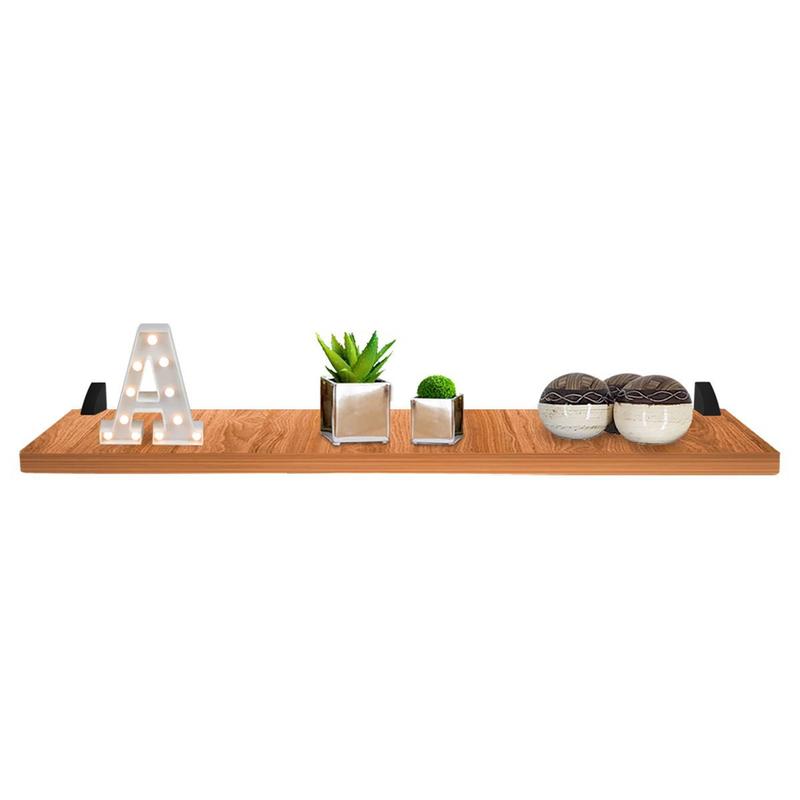 Prateleira De Parede Para Livro Decorativa Ávila MDP 60cm x 20cm Jade ...
