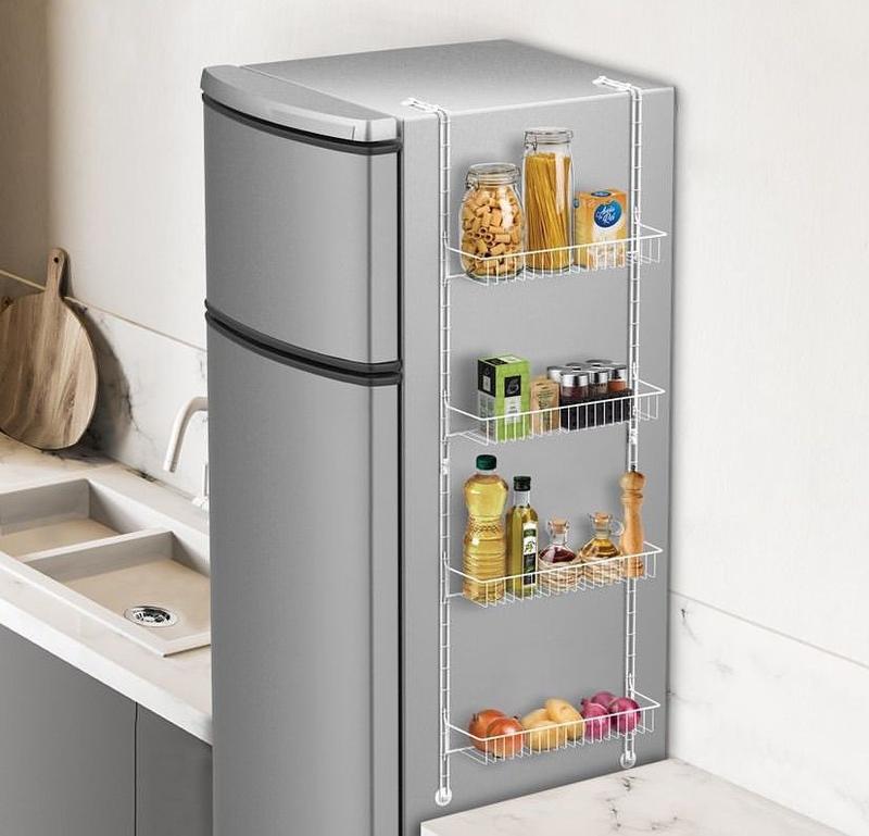 Prateleira Modular Geladeira Porta Tempero Alimento Fruteira Branco ...