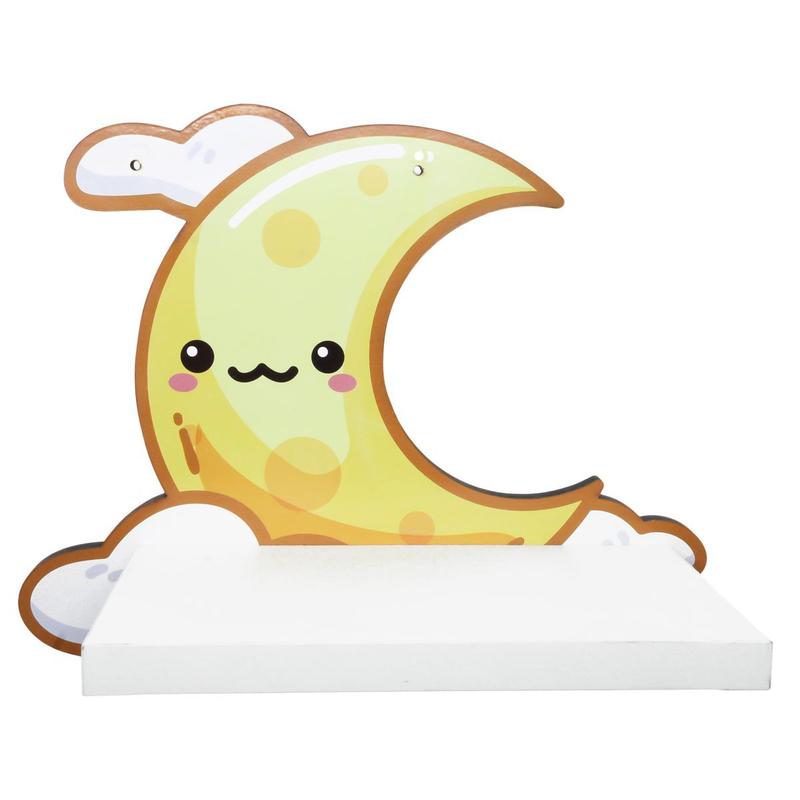 Prateleira Nicho Decorativo Lua Formato 20X10Cm - Decoraset - Prateleira - Magazine Luiza