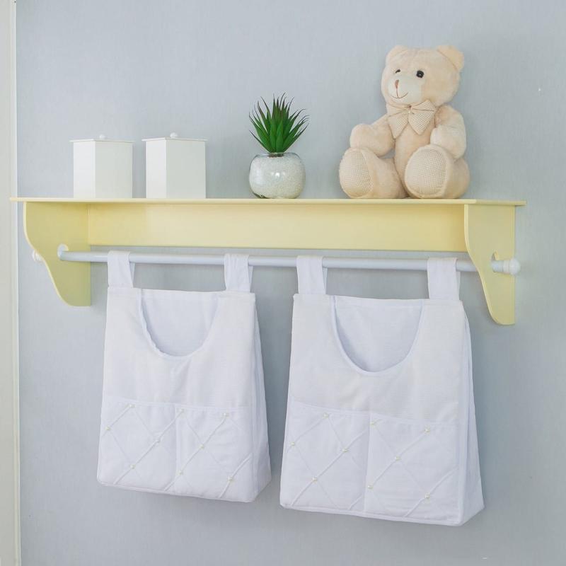 Prateleira Porta Fraldas Varão Quarto De Bebê - Mdf - Guga ...