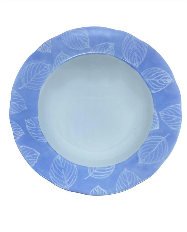 Prato Fundo Azul Hortênsia - Arte & Mesa - Prato Fundo / de Sopa ...