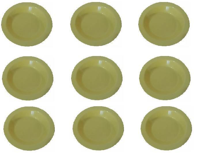 Prato Plástico Amarelo Para Creche Merenda Escolar - 25 Un - Mmta ...