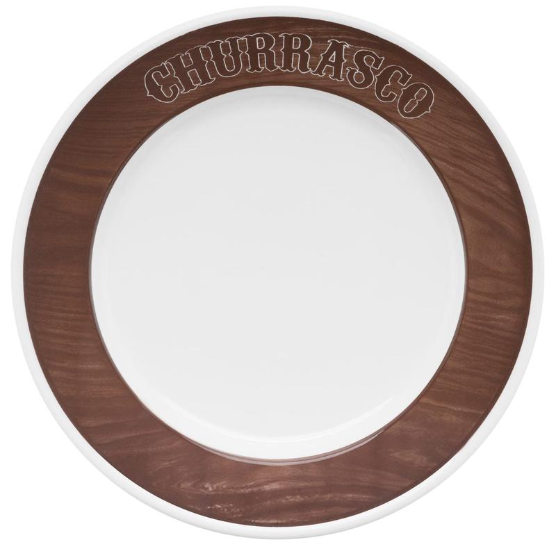 Prato Raso 28cm Porcelana - Churrasco Tradição - Oxford - Prato Raso ...