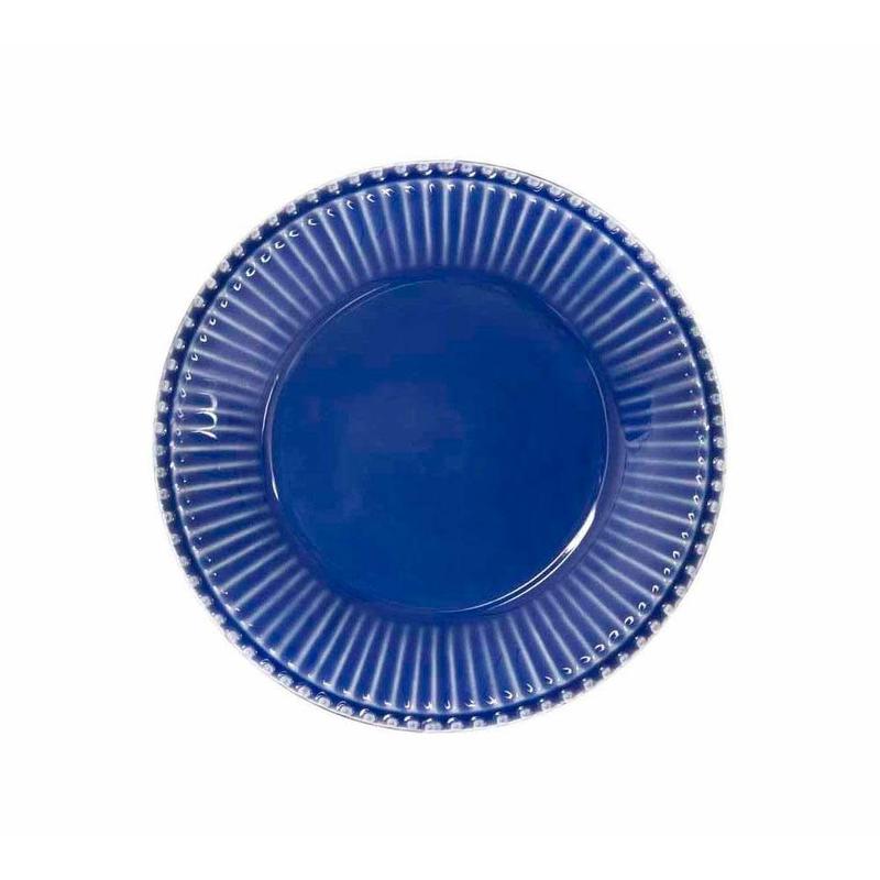 Prato Raso Frisada Azul Scalla 27cm 1ª Linha - Prato Raso - Magazine Luiza
