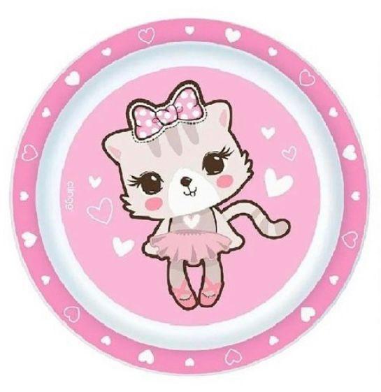 Prato Raso Infantil Clingo Gata Microondas Freezer - Peças para Micro ...