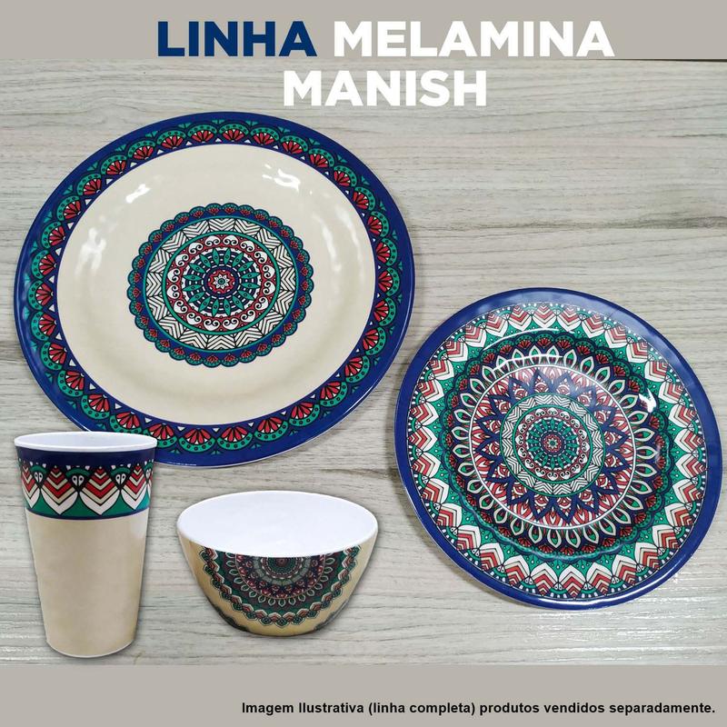 Prato Raso Manish Melamina 28 cm Mimo Style - Prato Raso - Magazine Luiza