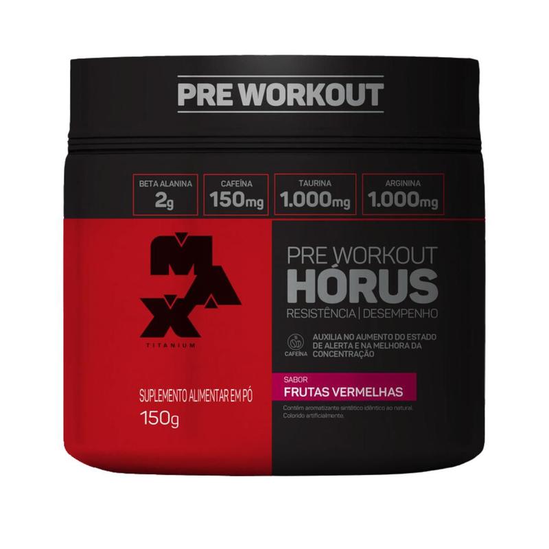 Pré Treino Horus C/ Beta Alanina 150g - Max Titanium - Pré Treino - Magazine Luiza