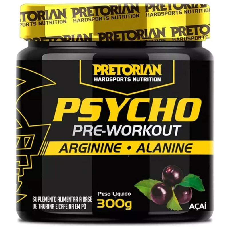 Pré Treino Psycho Pretorian 300g Pré Workout Original Cafeína Arginina ...