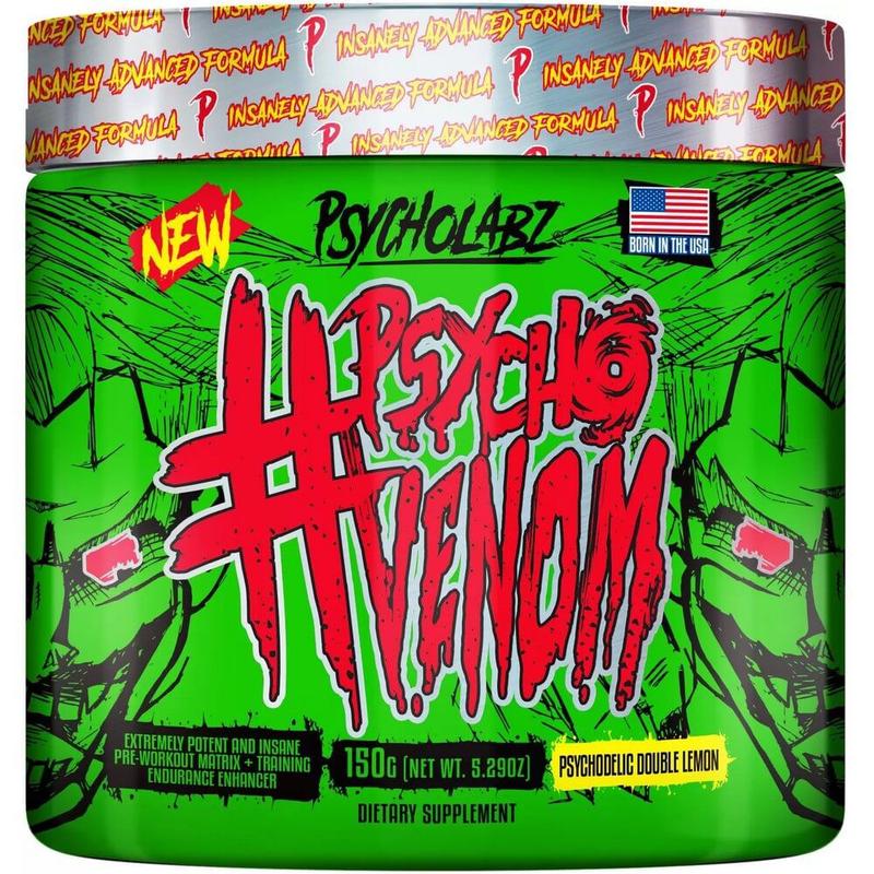 Pre Treino Psycho Venom 150g - Double Lemon - Psycholabz - Pré Treino - Magazine Luiza