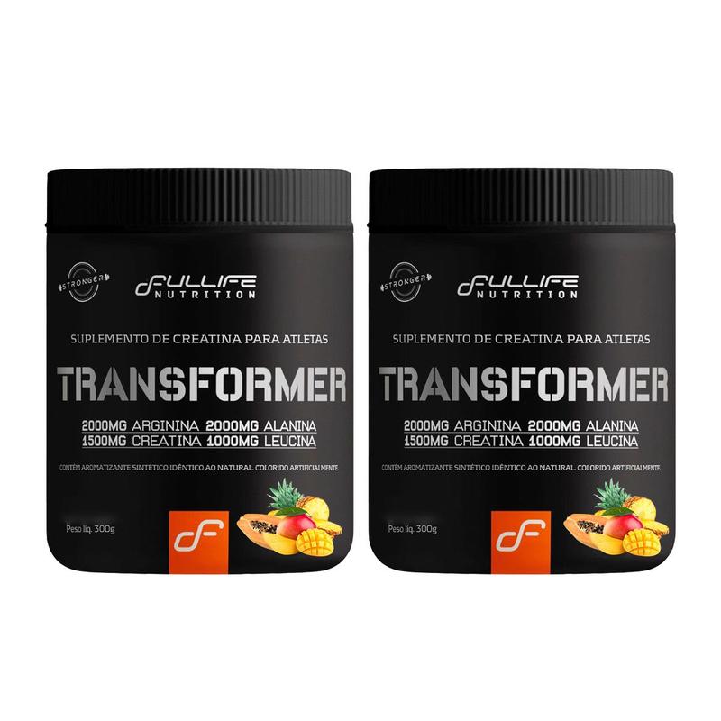 Pré Treino Transformer 300g kit 2 Unidades - Fullife Nutrition - Pré ...