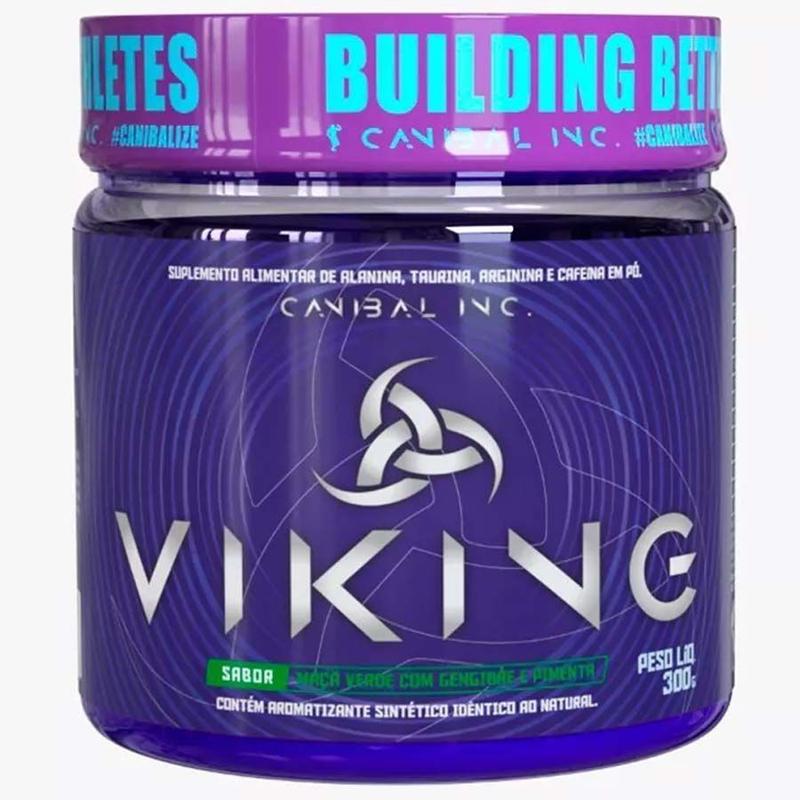 Pré Treino Viking Canibal Inc 300g Sabor Maça Verde - Pré Treino ...