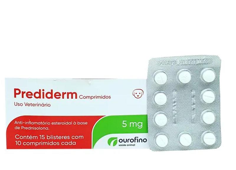 Prediderm 5MG - 10/Comprimidos CARTELA- OURO FINO - Anti-Inflamátório ...