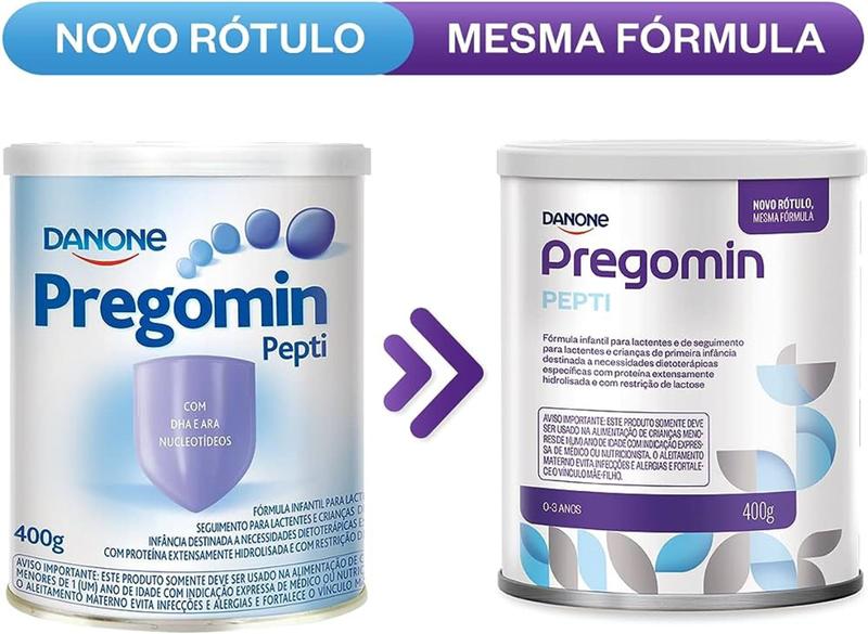 Pregomin Pepti 400g Formula nutricional - danone - Fórmula Infantil ...