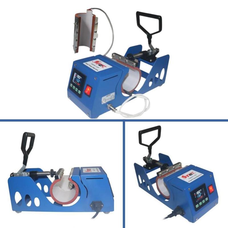 Prensa Sublimadora 2 Em 1 - Canecas e Longdrink Express Blue - Tipo A ...