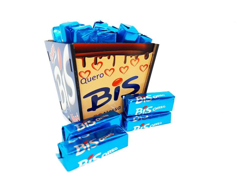 Presente Cachepot Quero Bis Com Você + Chocolate Bis - Coleção Tea E ...