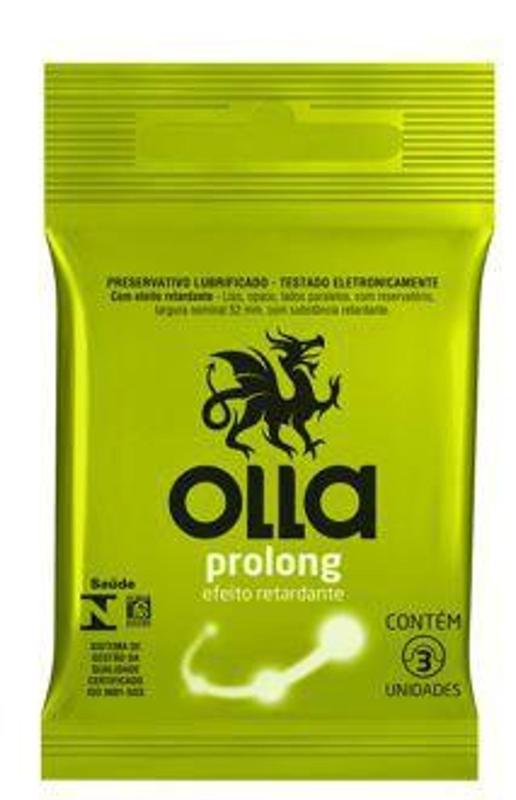 Preservativo Olla Prolong 3Un - Preservativo - Magazine Luiza