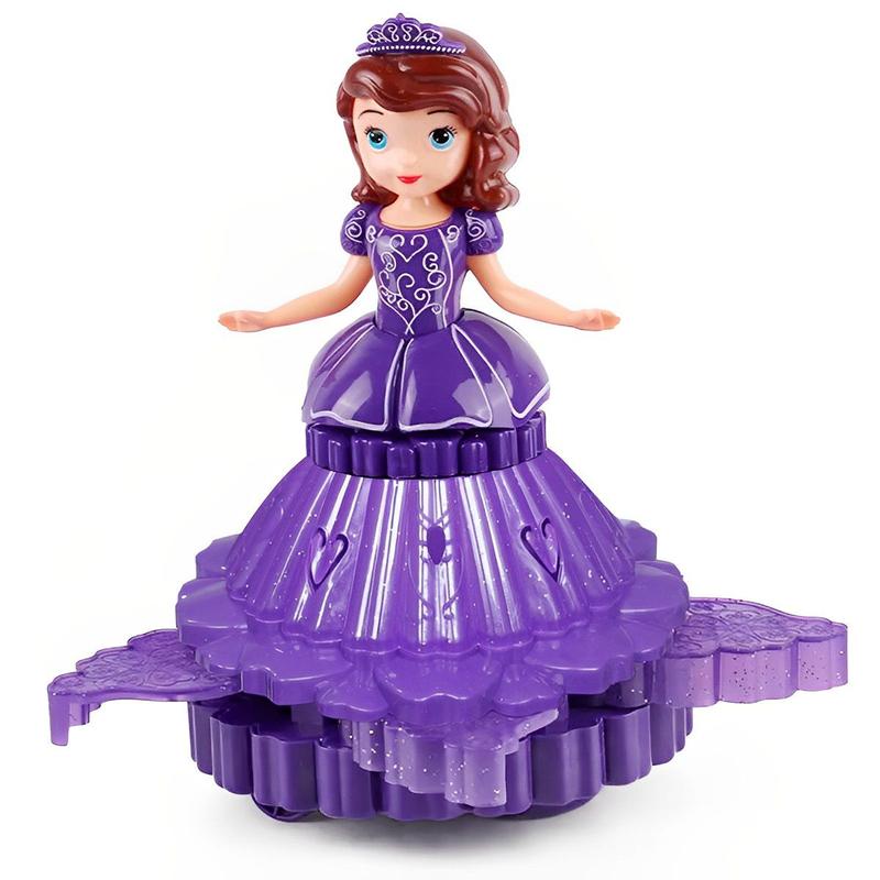 Princesa Boneca Colorida Linda Bailarina Infantil Linda Roxa Menina ...