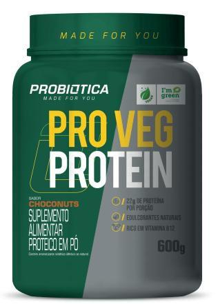 Pro Veg Protein 600g - Chocolate - Probiótica - Whey Protein - Magazine ...