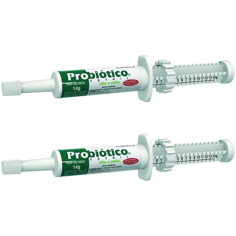 Probiótico vetnil 14 gramas para cães e gatos - kit com 2 - Prebióticos ...