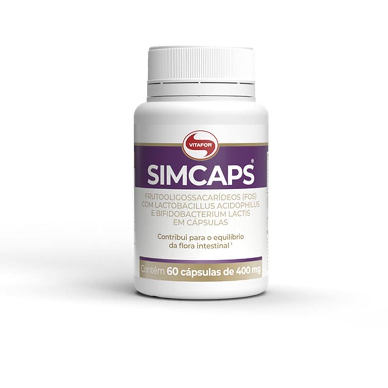 Probióticos Simcaps 60 Capsulas Vitafor - Lactobacilos - Magazine Luiza