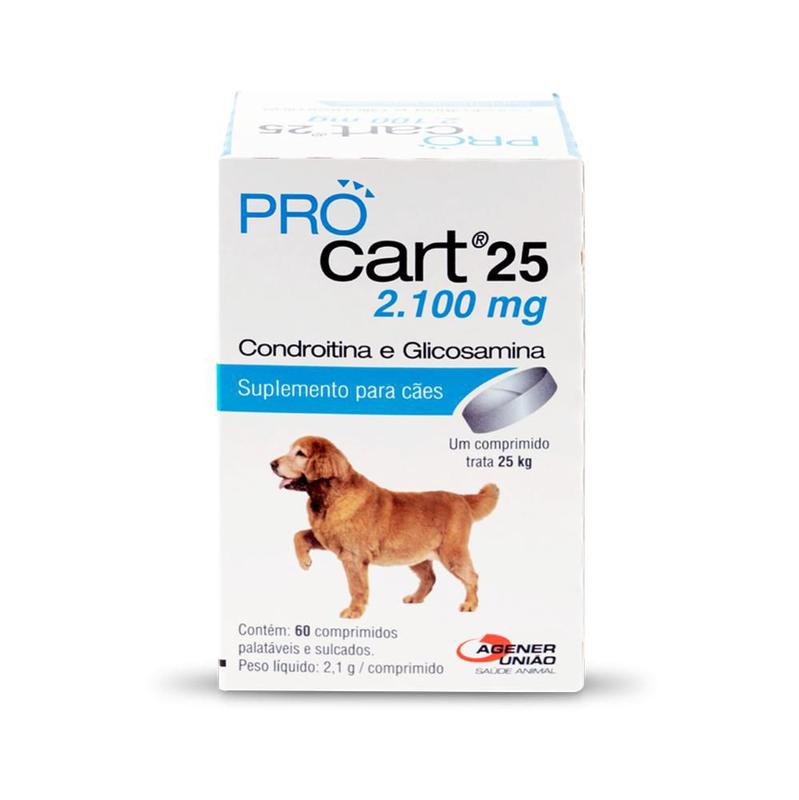 Procart G 25 kg - 60 comprimidos - Agener União - Vitaminas e ...