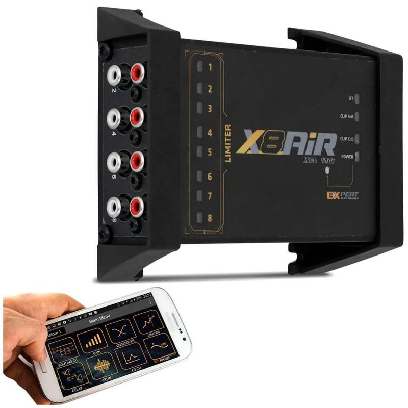 Processador De Audio Expert X8 Air Bluetooth Via App Limiter ...