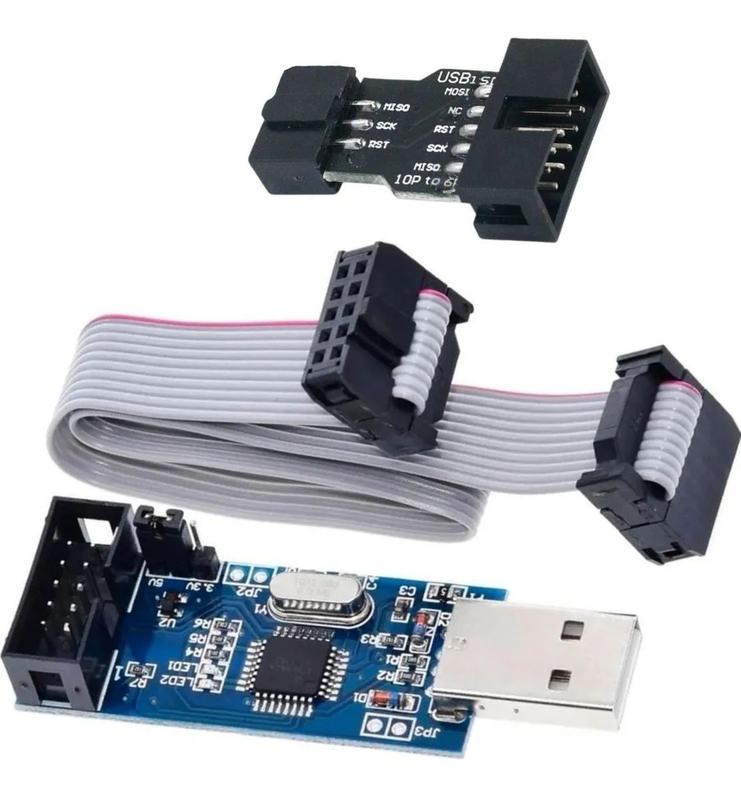Programador Gravador Atmel Avr Usbasp + Adaptador Avr 6 Pin - OEM ...
