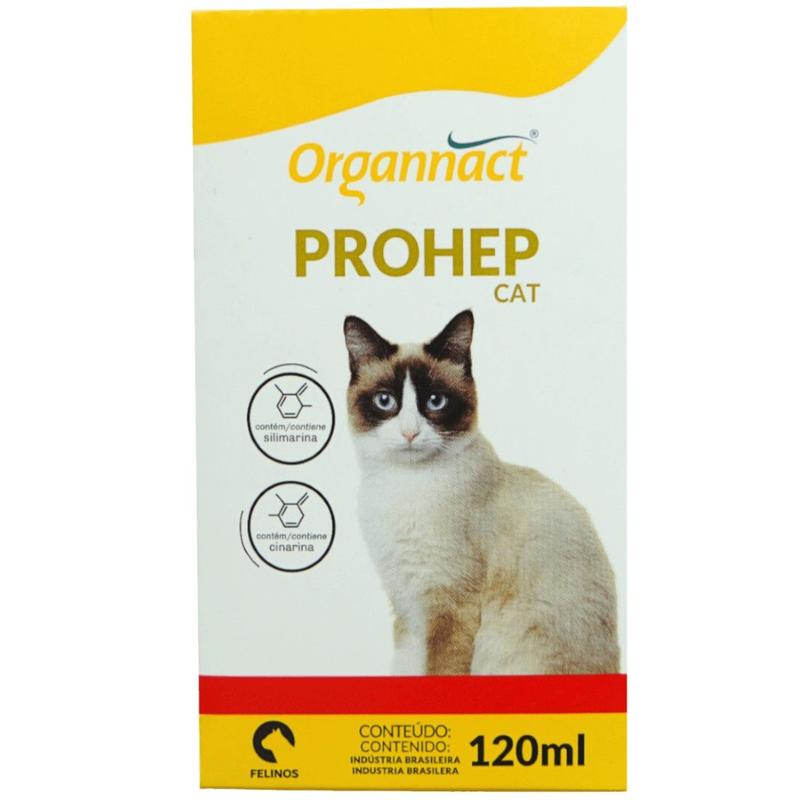 Prohep Cat 120ml Organnact Suplemento Vitamínico Para Gatos - Vitaminas ...