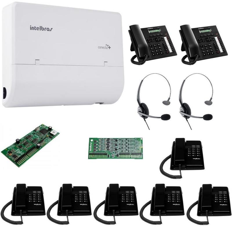 Projeto Central Telefonica Pabx 2 Linhas 8 Ramais Intelbras - Central ...