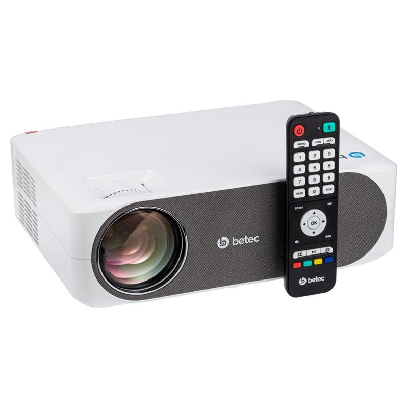 Projetor Betec BT960 Full HD - Smart Wifi Roku - 3800 Lumens - 250 ...