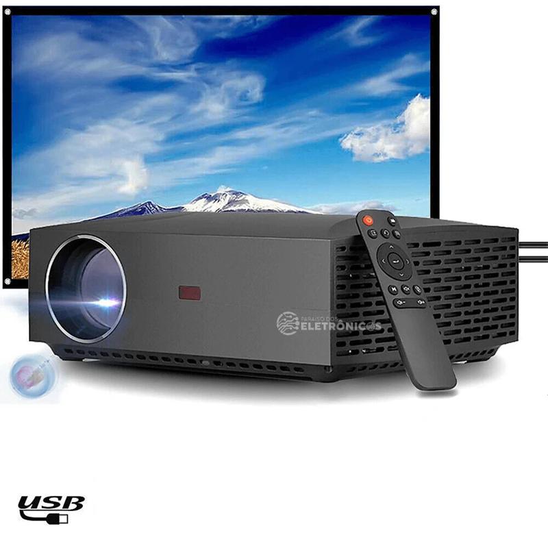 Projetor De LED F30 4200lm Full HD Imagem De Cinema Suporte 4k Preto ZQF30 - Projetor - Magazine ...