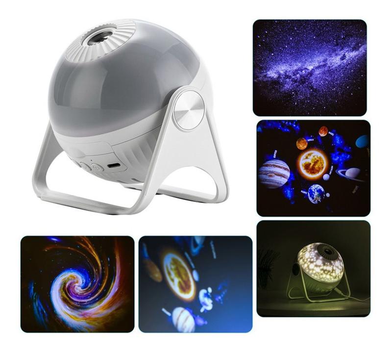 Projetor De Planetário Galaxy Star Com Luz Noturna 6 Em 1 - Impotz ...