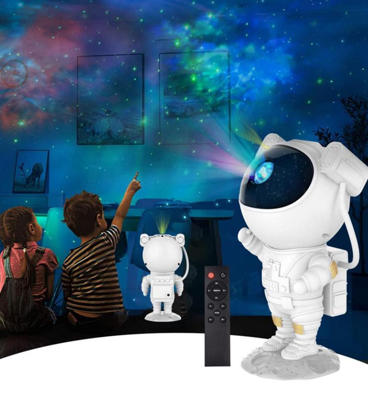 Projetor Luz Colorida Astronauta Galaxia Nebulosas Ceu Led - Estrela ...