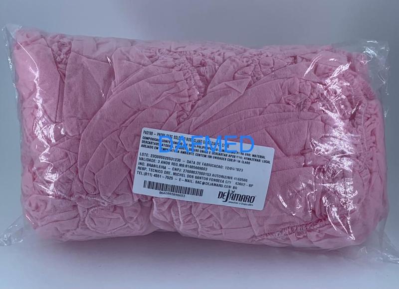 Propé Descartável Rosa- Pct c/ 100 - DEJAMARO - Material Médico e ...