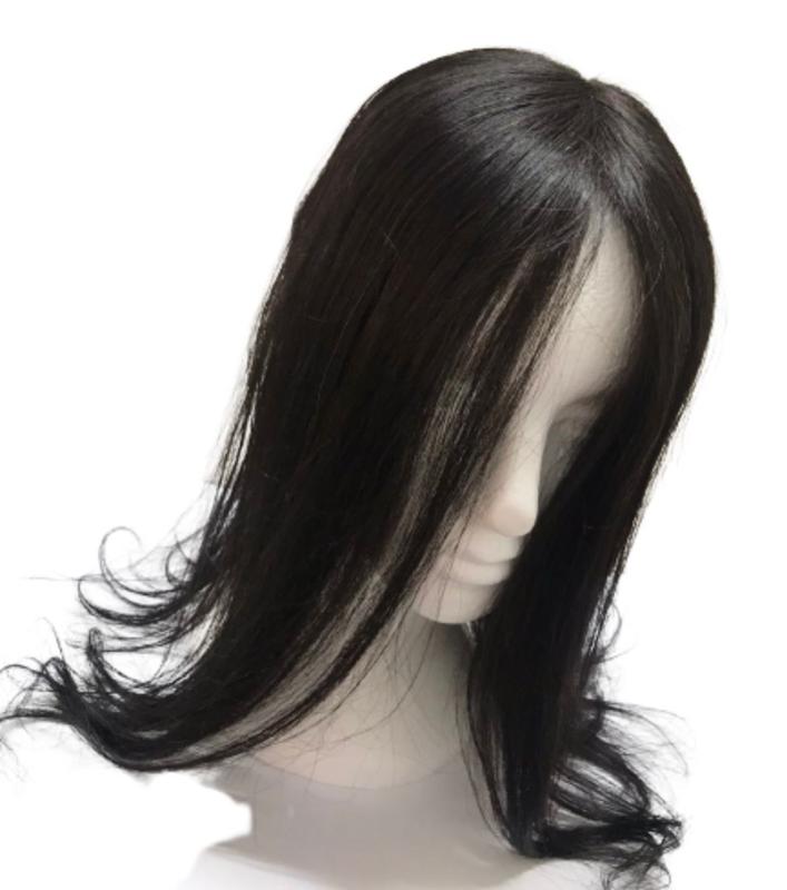 Prótese Capilar Liso 45cm Topo Cabeça para Falha e Calvice Natural ...