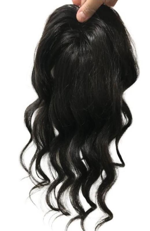 Prótese Clousure 45cm Ondulado Topo Cabeça Castanho Natural - MEGA HAIR ...