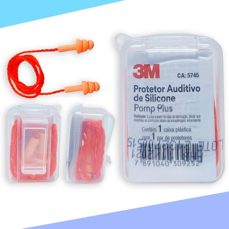 Protetor Auricular Tiro Esportivo Plug Silicone Pomp Plus 3m - Protetor Auricular - Magazine Luiza