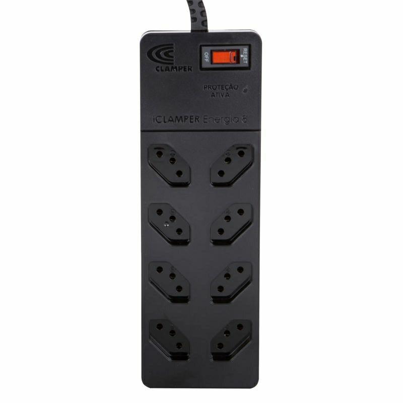 Protetor de surto DPS ANTI RAIO Clamper 8 TOMADAS - EletronicTools ...
