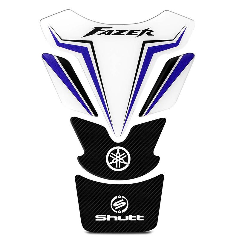 Protetor De Tanque Resinado Yamaha Fazer Adesivo Tank Pad Fibra de ...