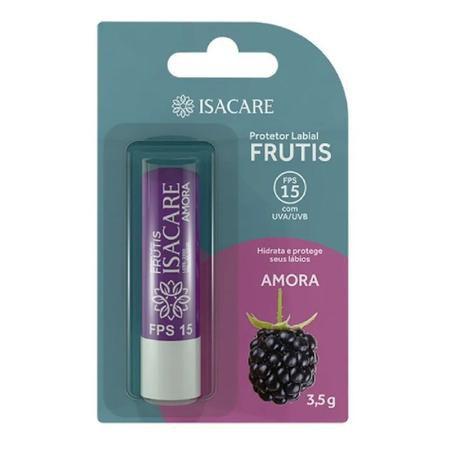 Protetor Labial Hidrata e Protege os Lábios FPS 15 Sabor Amora Isacare ...