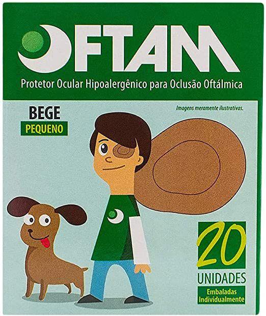 Protetor Ocular Oftam Cuidado dos Olhos Pequeno com 20 Unidades ...