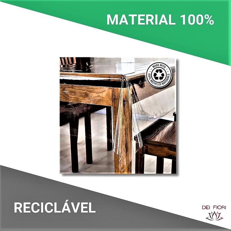 Protetor Plastico Toalha Transparente Para Mesa 210x140 - Vida Pratika ...
